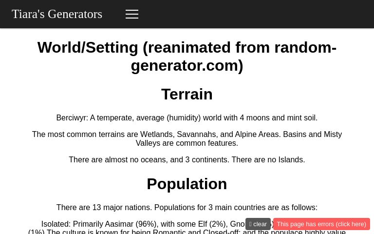 World/Setting (reanimated from random-generator.com)