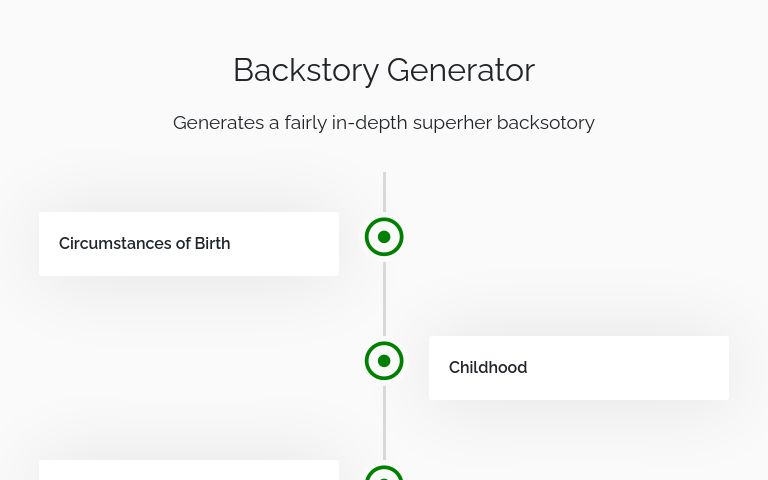 Backstory Generator