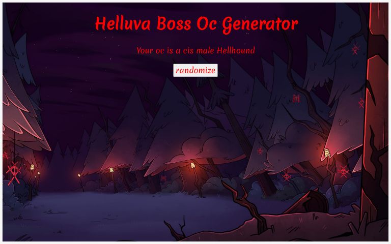 Helluva Boss Oc Generator