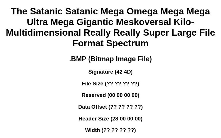 The Satanic Satanic Mega Omega Mega Mega Ultra Mega Gigantic ...
