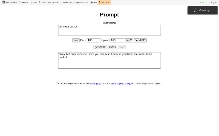 Prompt ― Perchance Generator