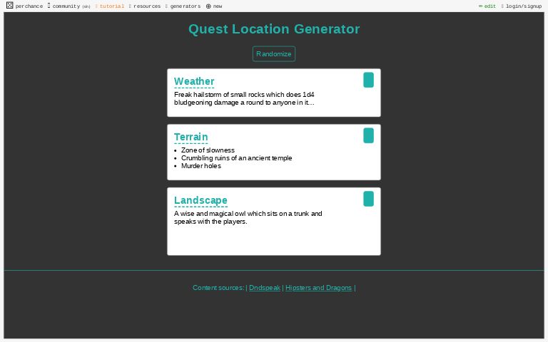 Quest Location Generator
