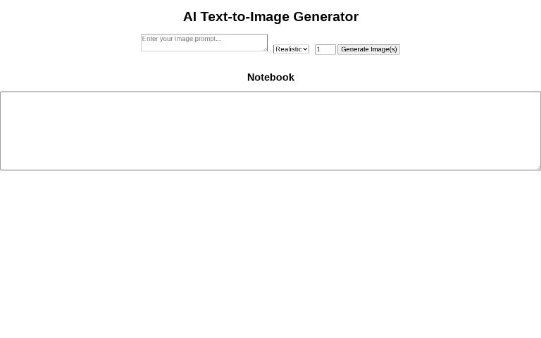 AI Text-to-Image Generator