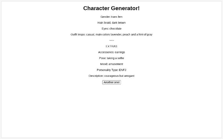 Recently Updated Generators ― Perchance