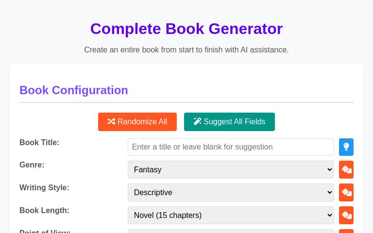 Complete Book Generator
