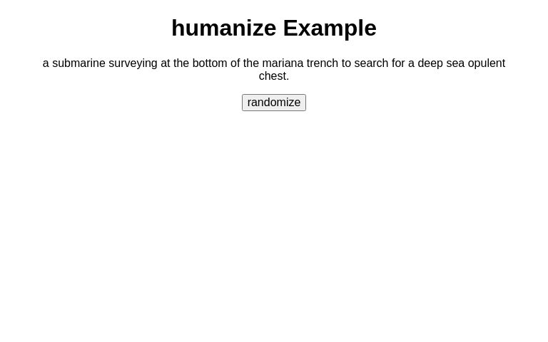 humanize Example ― Perchance Generator