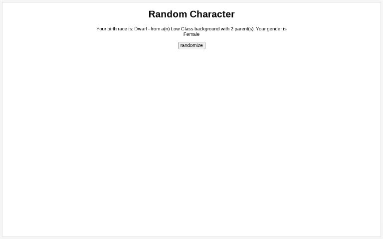 Random Character ― Perchance Generator