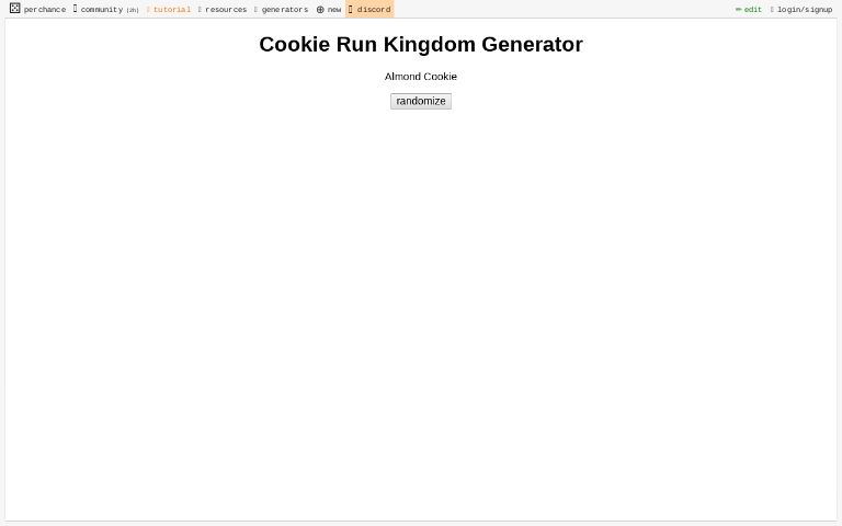 Cookie Run Kingdom Generator