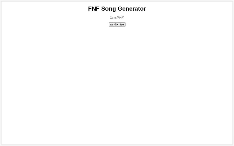 FNF Song Generator