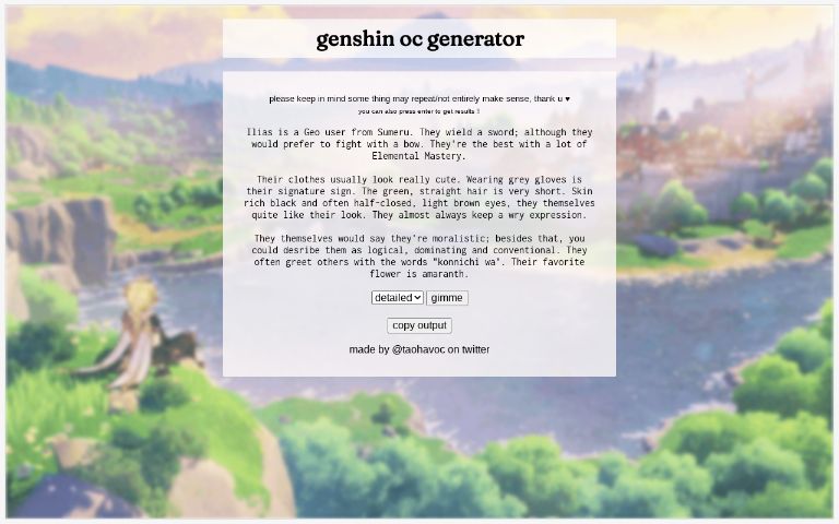 genshin oc generator