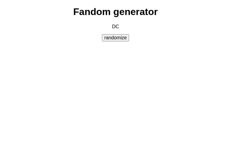Fandom generator