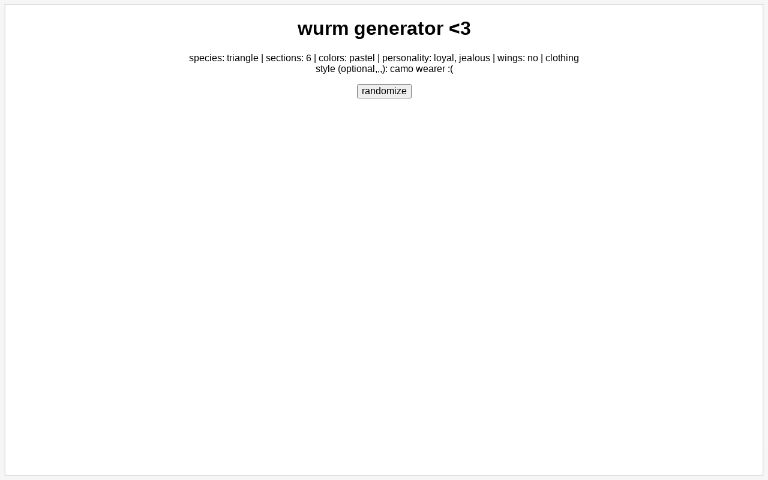 wurm generator
