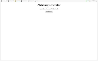 Alchemy Generator