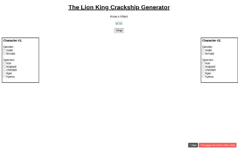 The Lion King Crackship Generator