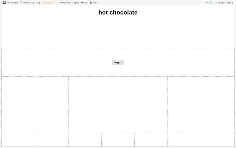 hot chocolate ― Perchance Generator