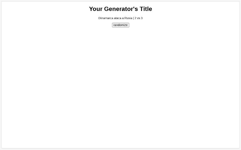 ww1- ― Perchance Generator