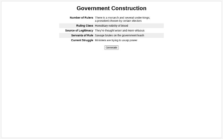 Government Construction ― Perchance Generator
