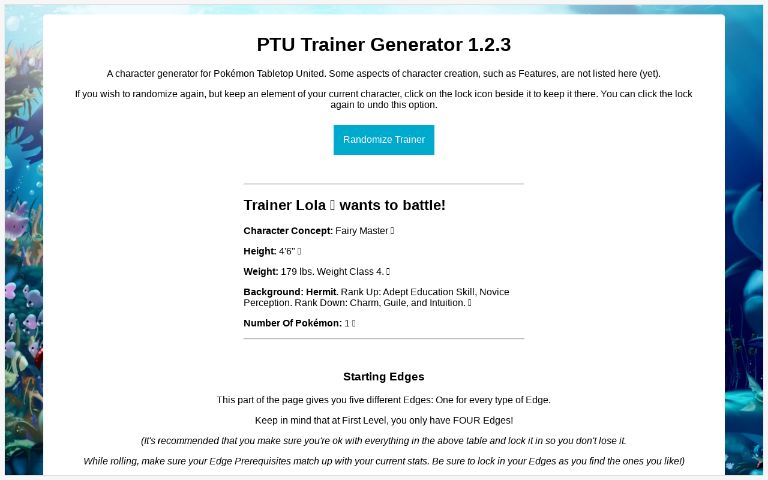 PTU Trainer Generator 1.2.3