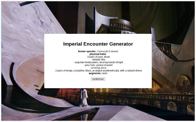 Imperial Encounter Generator