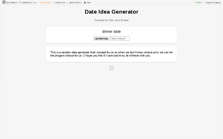 Date Idea Generator