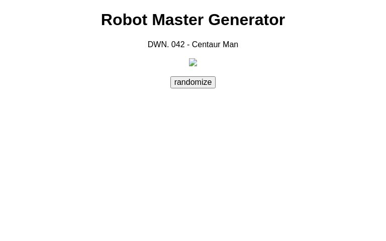 Robot Master Generator