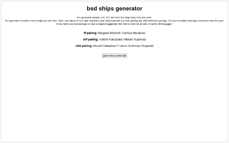 bsd ships generator