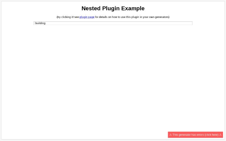 Nested Plugin Example