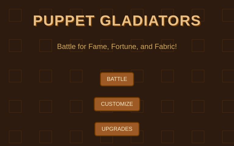 PUPPET GLADIATORS ― Perchance Generator