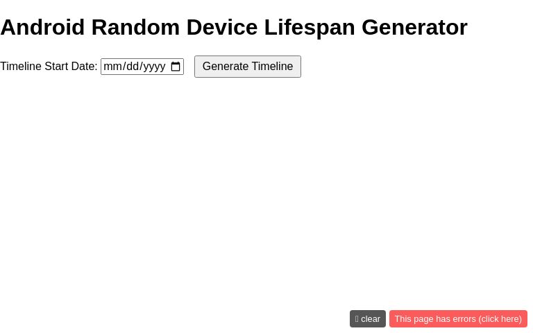 Android Random Device Lifespan Generator