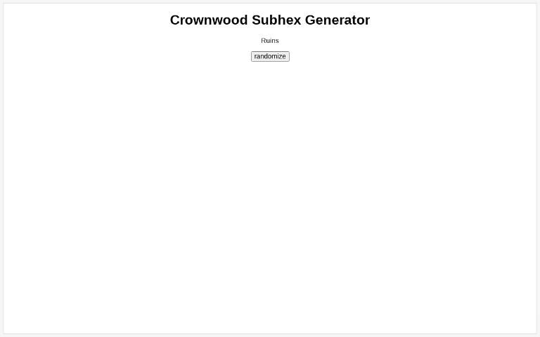 Crownwood Subhex Generator