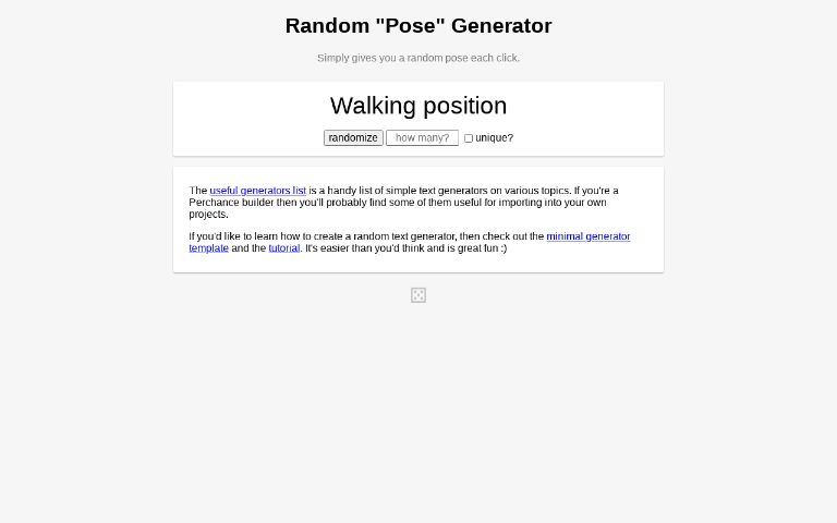 Random "Pose" Generator