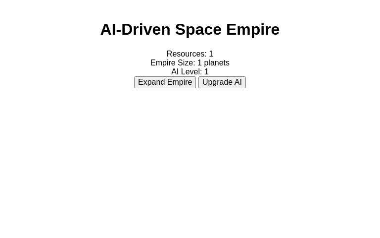 AI-Driven Space Empire ― Perchance Generator