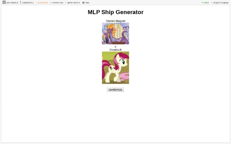 MLP Ship Generator