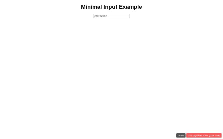 Minimal Input Example ― Perchance Generator