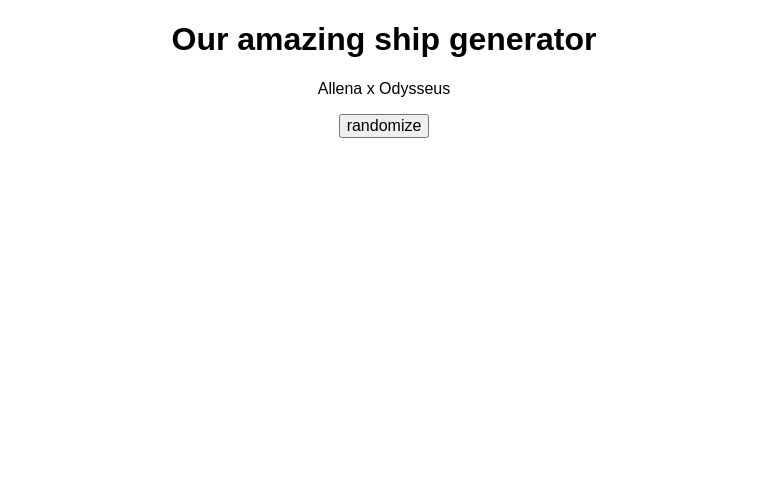 Our amazing ship generator