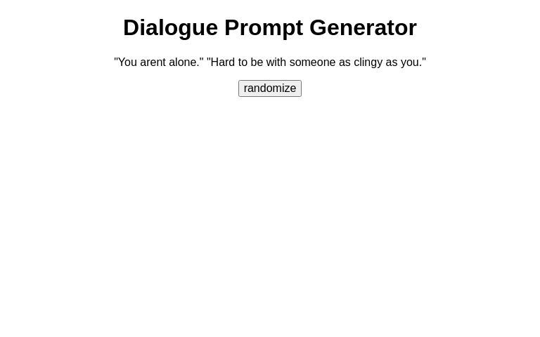 Dialogue Prompt Generator