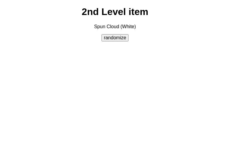 2nd Level item ― Perchance Generator