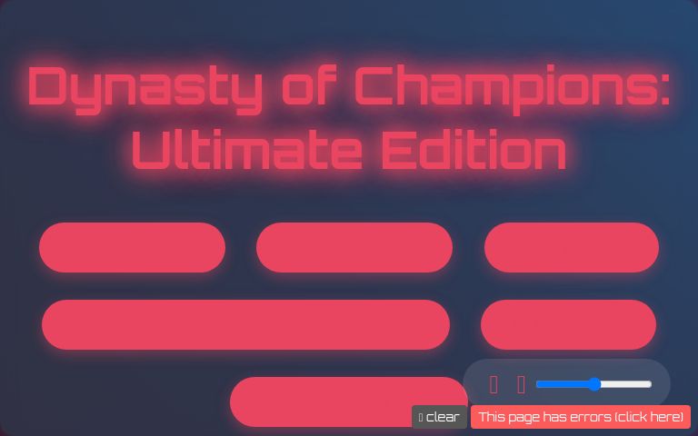 Dynasty of Champions: Ultimate Edition ― Perchance Generator