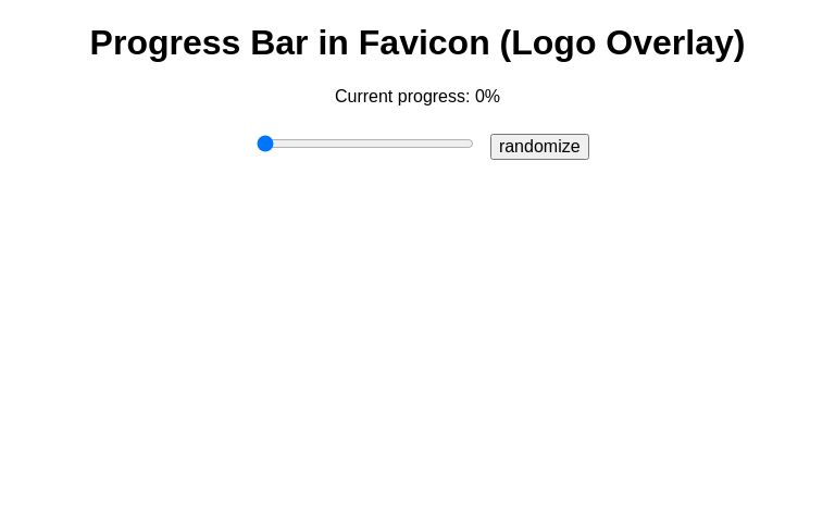 Progress Bar in Favicon (Logo Overlay) ― Perchance Generator
