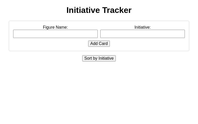 Initiative Tracker ― Perchance Generator