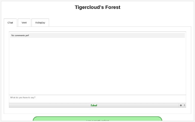 Tigercloud's Forest ― Perchance Generator