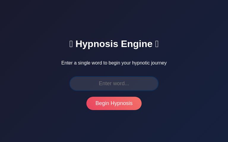 🌀 Hypnosis Engine 🌀 ― Perchance Generator