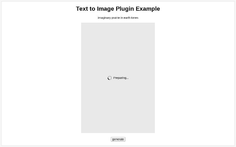 Text to Image Plugin Example