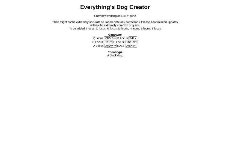 Everything's Dog Creator ― Perchance Generator