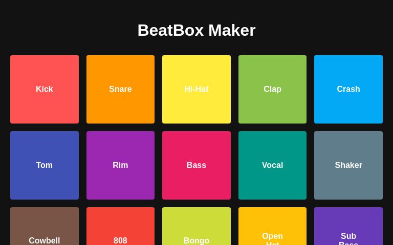 BeatBox Maker ― Perchance Generator