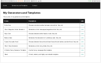 Generators and Templates — Xaeman