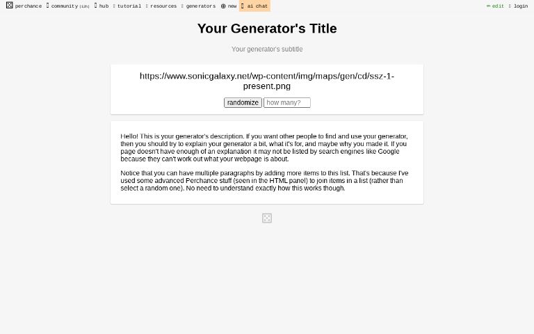 Basic Template ― Perchance Generator