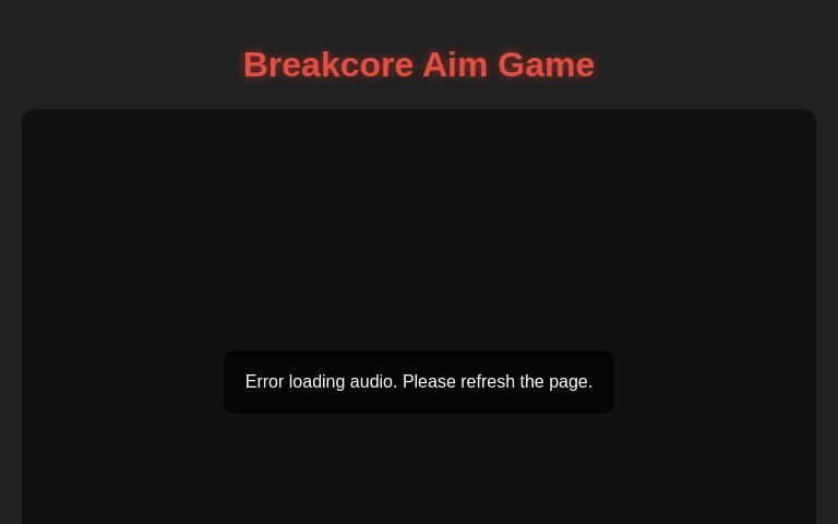 Breakcore Aim Game ― Perchance Generator