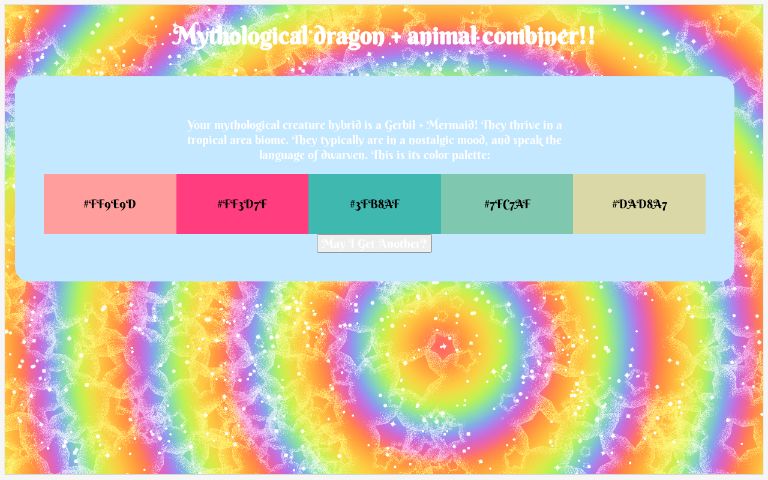 Mythological dragon + animal combiner!! ― Perchance Generator