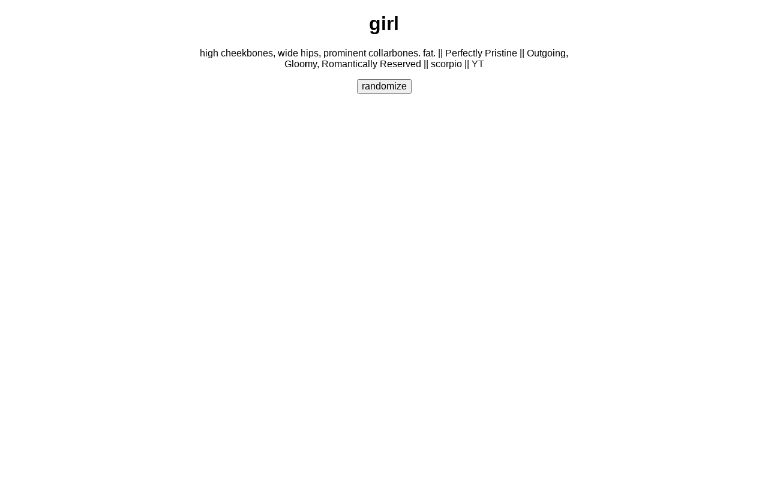 girl ― Perchance Generator